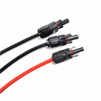 China 15ft 4mm2 12AWG Solar Power Extension Cable With Male And Female Connector for sale