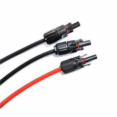 China 15ft 4mm2 12AWG Solar Power Extension Cable With Male And Female Connector for sale