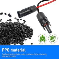 China 10ft / 15ft / 20ft / 25ft / 30ft / 50ft Solar Power Extension Cable With 1500V Voltage for sale