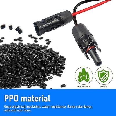 China 10ft / 15ft / 20ft / 25ft / 30ft / 50ft Solar Power Extension Cable With 1500V Voltage for sale