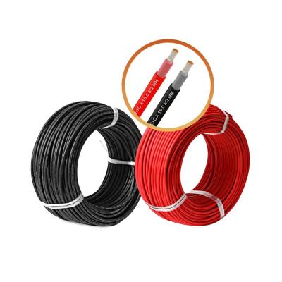 China 6mm2 DC Solar Cable UV Resistant Flame Retardant Cable For Solar Panel / Inverter for sale
