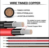 China 100m Length Solar Direct Current Cable 6mm2 With Copper Conductor Material for sale