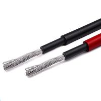 China TUV Black / Red Hybrid Solar PV Cable 6mm2 With 100m Length XLPO Insulation for sale