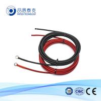 China Black / Red Solar Power Extension Cable 6mm2 With 10ft / 15ft / 20ft / 25ft / 30ft / 50ft for sale