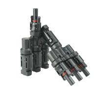 China 6000V 50Hz Test Voltage Solar Branch Connectors Waterproof Copper IP67 Rated Electric Connector for sale