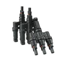 China Dustproof Copper Solar Branch Connector Waterproof IP67 Rated 3 To 1 In PP Bag for sale