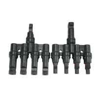 China IP67 Rated 30A Solar Branch Connector 4T1 With PPO Cable Wide Temperature Range for sale