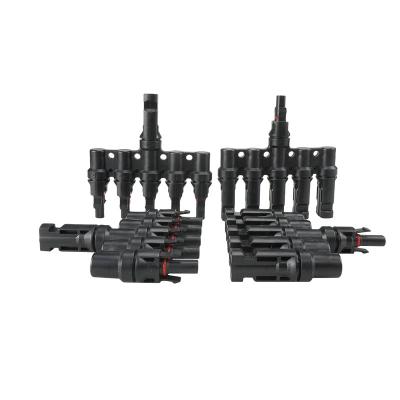 China 30A Copper Solar Branch Connector IP67 Degree Of Protection Less Than 0.5 M Ohm Contact Resistance for sale