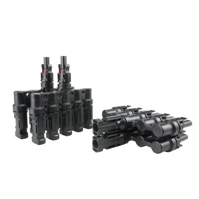 China 1000VDC Voltage Solar Branch Connector with Copper Contact IP67 Waterproof for sale