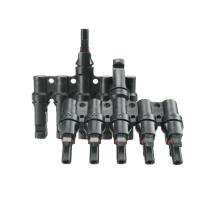 China Waterproof Dustproof Solar Branch Connector With Copper Tin Plated Contacts 30A 1000VDC PPO Cable for sale