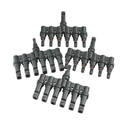 China Power Station Fixed Connector Solar Branch 6 To 1 With Tin Plated Contact Material for sale
