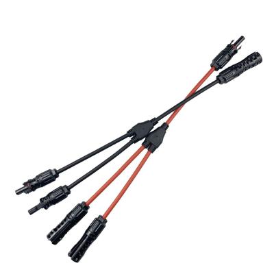 China 1500V 2to1 Class II Strength Solar Branch Connector With 6000V Test Voltage for sale