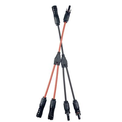 China 1500VDC Rated Voltage 2 To 1 Solar Branch Connector With IP67 Class II Protection for sale