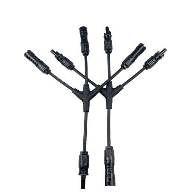 China IP67 Waterproof Solar Branch Connector with Contact Resistance Less Than 0.5 M Ohm for sale