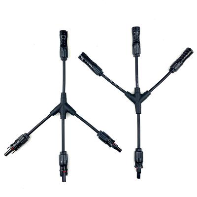 China Rugged 30A Copper Solar Branch Connector For Class II Protection Rated Voltage 1500VDC for sale
