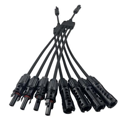 China Waterproof Dustproof Solar Branch Connector 1500VDC 30A PPO Solar Panel Plug for sale