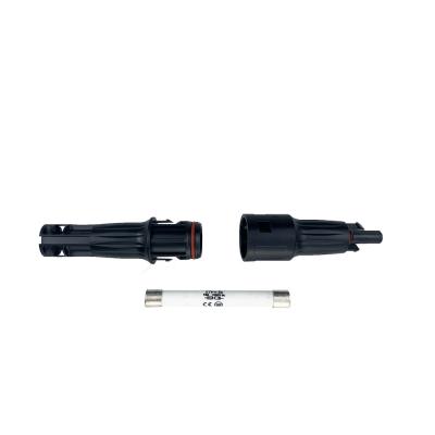 China 1500V 30A Solar Fuse Connector with IP67 Waterproof Rating for PV Systems - Copper/PPO Construction for sale