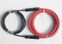 China TUV Approved PV1-F Solar Panel Cable 6mm² 1000VDC 30A with Connector for Outdoor Use for sale