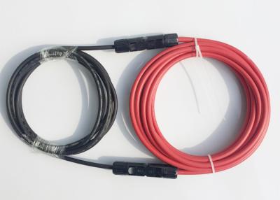 China TUV Approved PV1-F Solar Panel Cable 6mm² 1000VDC 30A with Connector for Outdoor Use for sale