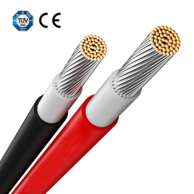 China 100m/roll Solar PV System Cable 6mm2 With Sheath Color Red And Black For Hybrid System for sale
