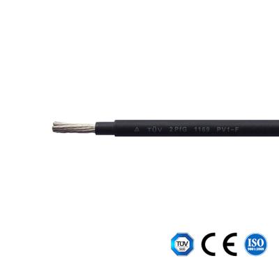 China TUV-Certified 4mm² Solar PV Cable with 1800VDC Rating and 40A Current Capacity for Outdoor Installations for sale