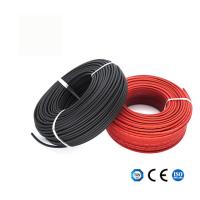 China TUV 2.5mm2 PV Wire Solar Extension Cable For Solar Panel Black  Red 14AWG for sale