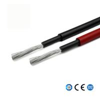 China Stranded Oxygen Free Tinned Copper Wire PV Cable 2.5mm2 Red Black for sale