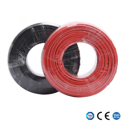 China TUV Approved 4mm² DC Solar Power Cable with 5.09Ω/km Resistance and 25+ Year Service Life for PV Systems for sale