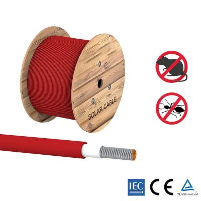 China Solar Direct Current Cable for Solar Panel/Inverter Black/Red Color Specification for sale