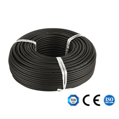 China 1500V DC 6mm² Solar PV Cable - TUV Certified Flame Retardant Photovoltaic Wire for 95A Current for sale