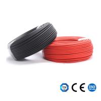 China TUV Approved 6mm² Single Core Solar PV Cable 1500VDC H1Z2Z2-K Black/Red for sale