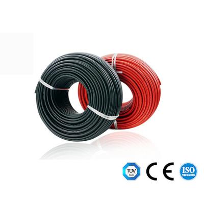 China 4mm² H1Z2Z2-K Certified Solar DC Cable 100m Single Core Black PV Wire 50A Rated Current for sale