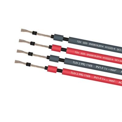 China 16mm2 XLPE Sheath DC Solar Cable PV1-F 1.8KV Rated Voltage 132A Current for Power Station for sale