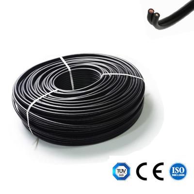 China Flat Twin Core Dc Solar Wire / 6mm Solar Cable Communication XLPE For Power Station for sale