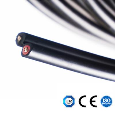 China Twin Core Photovoltaic DC Solar Cable Twin core 6mm2 Ozone Resistant With TUV Certificate for sale