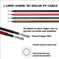 China Roll Packaging Solar Direct Current Cable With Copper Conductor for sale
