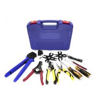 China MC4 Crimping Tool Set Open Barrel Terminals Wire Stripper Cutter for sale