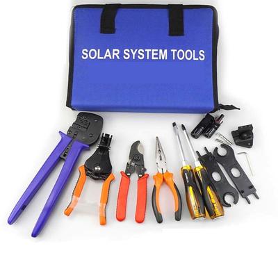 China MC4 Crimping Tool Kit for TYCO Solar Connectors with 2.5/4/6mm² Crimping Range and 270mm Length for sale