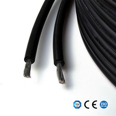 China XLPE Jacket 12AWG Solar PV Cable Wire Copper Conductor Red / Black Color for sale