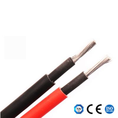 China 4mm² Tinned Copper DC Solar Cable with 1000/1500V Rating and 50A Capacity - TUV Certified EN50618 Compliant for sale
