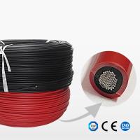 China 6mm2 TUV Solar PV Cable 1500V XLPO EN50618 H1z2z2-K for sale