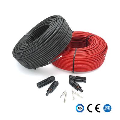China EN50618 TUV Tinned Copper Solar Panel Cable DC 1500V Rated Voltage for sale