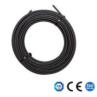 China Tuv Ce Solar Panel Lead Red Black Pv Cable Dc Rated 4mm² Comp Plugs Crimp Wire for sale