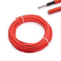 China Tuv 50 Meters 4mm2 12awg Photovoltaic Wire Solar Wire Red Or Black Pv Cable for sale