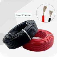 China TUV CE 6mm² Solar Panel Extension Cable PV Cable 10AWG Wire 200M Black XLPO for sale