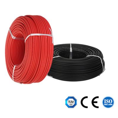 China H1Z2Z2-K PV1-F 6mm Solar Cable 1800V DC Tinned Copper Conductor for Photovoltaic Systems for sale