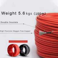China TUV Standard DC Solar PV Cable PV1-F 1x4mm2 Copper Conductor XLPE Jacket 1000V/1800V 55A Rating for sale