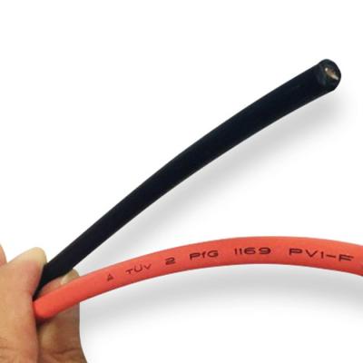 China Customized XLPO Insulated TUV Single Core PV Cable Wire Solar Cable 6mm for sale