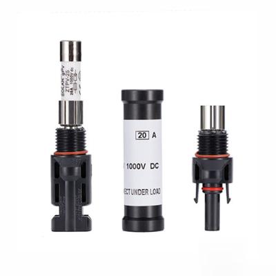China PPO Solar Fuse Connector 1000V DC 20A IP67 Waterproof with 4.0mm Pin for PV Systems for sale