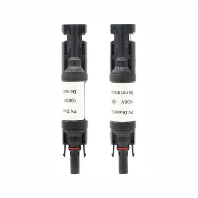 China 20A Solar Diode Connector Female Male DC1000V IP67 with Tin-Plated Copper Contacts and UL94-V0 Rating for sale